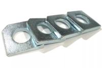 China M10 M16  Carbon  steel Square wahser Blue silver finishing Customized black washer for sale