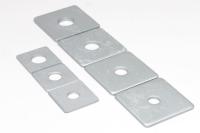 China M6 M10 Carbon steel Galvanized washer Customized Zinc Plating white Blue square washer for sale