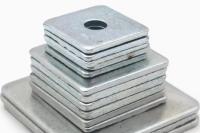 China M6 M10 Carbon steel Galvanized washer Customized Zinc Plating white Blue square washer for sale