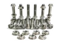 China Stainless Steel Plain SS304 SS316 Hexagon Flange Heavy  Metal Bolt With Nut  Plain DIN6921 for sale