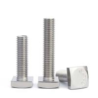 China 18-8 A2 A4 SS316 SS304 SS316L Stainless Steel Inox Square Hammer Head T Metal Bolt GB 37 for sale