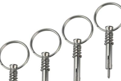 China 3/8 7/16 1/2 Brass plating quick release pins SUS 304 SUS 316 A2 A4-80 L-Handle Quick-Release Pins for sale