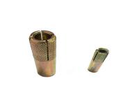 China M8*25 Carbon Steel Grade 8.8  Drop In Anchor Hammer Driver Nickel Chromate Zinc Plated for sale