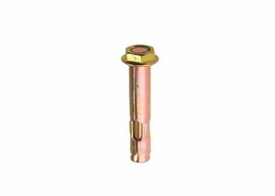 China Carbon Steel Wedge Anchor M8*80mm Grade 8.8 Fasteners Concrete Yellow Zinc Plated for sale
