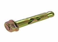 China Carbon Steel Wedge Anchor M8*80mm Grade 8.8 Fasteners Concrete Yellow Zinc Plated for sale