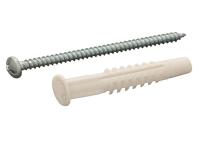China 10x50 Metal bolt Nylon Plastic Hole Wall Expansion Anchor Plug With Wing for sale