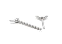 China M4 M6 M10 GR5 Galvanized Carbon Steel Blue White Butterfly Wing Bolt Zinc Coating ZP  DIN318 for sale