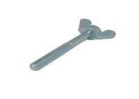 China M4 M6 M10 GR5 Galvanized Carbon Steel Blue White Butterfly Wing Bolt Zinc Coating ZP  DIN318 for sale