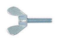 China M10 Steel Grade Class  10.9 12.9 Blue White Zinc Plated Butterfly Head Wing Thread Screw DIN318 for sale