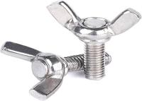China Stainless Steel A2 A4  Butterfly Wing Machine Screw With Wing Nut DIN316 for sale