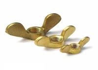China Grade 10.9 Carbon Steel Yellow Zinc Plated Butterfly Wing Bolt And Nut DIN314 for sale
