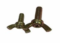 China M8 Gr2 Gr5 Grade 2  Titanium Alloy Anodized Butterfly Wing Bolt With Round Wing DIN316 for sale