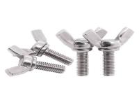 China 18-8 Stainless Steel Plain Round Wing Butterfly Wing Machine Screw With Hex Nut DIN316 for sale