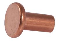 China M7 M10 M8 Copper Flat head solid rivet 7/8 1 3/16 Copper finishing solid rivet custom size for sale