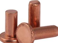 China M7 M10 M8 Copper Flat head solid rivet 7/8 1 3/16 Copper finishing solid rivet custom size for sale