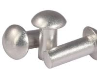 China Stainless Steel 3/8 7/16 1/2 Flat head solid rivet custom SUS 304 SUS 316 Round head rivets for sale