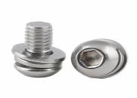 China M6 M8  Stainless Steel SS 304  Hexagon Hex Socket Button Head Screw Assembled With Washer for sale