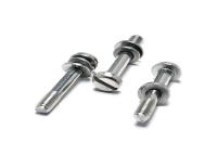 China M4  Stainless Steel SS ANSI A2 A4 70 80 Slotted Pan Head Screw Assembled With Washer Assortment for sale
