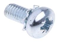 China M5  B7  Carbon Steel Grade 4.8 Cross Recessed Pan Head Screw Assembled With Washer for sale