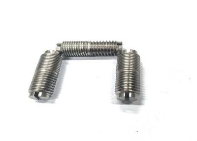 China 18-8 Stainless Steel  SS SUS 304 316 316L A2 A4 70 80 Slotted Flat Point Grub Bolt DIN551 for sale