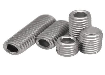 China Metric Imperial 18-8 Stainless Steel  SUS 304  Lat Point Hex Socket Grub Bolt DIN913 for sale