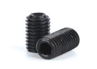 China Carbon Steel Zinc Plated  Black GR2 GR5 Hex Socket Flat Coine Cup Dog Ball Point Set Screw DIN913 for sale