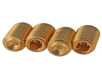 China M1.4 M24 Yellow Brass H59 H62 Copper Bronze Hexagon Socket Set Screws DIN916 for sale