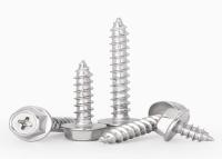 China Metal Screw  SS201 304 Plain Polished Hexagon Head Drilling Screws With Collar DIN7504(K) for sale