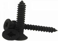 China Grade Class 12.9 Black Oxide Cadmium Plated Cross Recessed Round Head Wood Tapping Screw for sale
