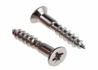 China Titanium Alloy G2 G5 Anodized Cross Recessed CSK Head Wood Screws DIN7997 for sale