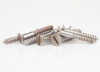 China 4mm 316L Stainless Steel Plain Finish Polish Slotted Countersunk CSK Head Wood Tapping Screw DIN97 for sale