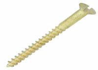 China 2mm 3mm Yellow Brass H59 H62 Slotted Countersunk CSK Head Wood Tapping Screw DIN97 For Furniture for sale