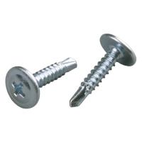 China M3 M4 Steel Cross Recessed Wafer Button Head Self Tapping Drilling Screw For Wood for sale