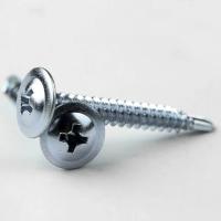 China M3 M4 Steel Cross Recessed Wafer Button Head Self Tapping Drilling Screw For Wood for sale