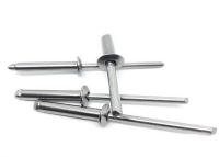 China Aluminum  5056  Anodized  Break Pull Mandrel Large Flat Head Open End Pop Blind Rivet for sale