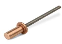 China Copper Cap Metal Core Break Pull Mandrel Pop Blind Rivets High Strength for sale