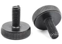 China Black M10 M16 Carbon steel Thumb Screw Class8. 8 Grade 8.8 Iron Spade Head Thumb Screw for sale