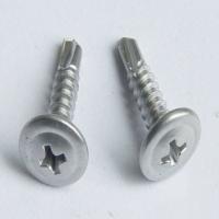 China 4.2 5.2 6.3 Zinc Plated Carbon Steel button Head Custom Wafer Head Drilling Screw for sale