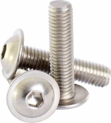 China M6 M14 Carbon steel Hexagon Socket Pan Head Machine Screw White Black Blue Yellow Zinc for sale