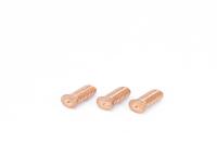 China Stainless Steel Galvanized Copper Brass One Three Point Spot Thread Weld Bolt Flat Round for sale
