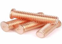 China M6 M10 M12 Brass Bronze Copper Alloy H59 H62 Nickel Tin Plated Weld Stud Bolt ISO 13918 for sale