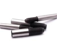 China 8mm Carbon Steel Hardware Pins With Thread End  Zinc Plated Zn Grade Class 4.8 8.8 for sale