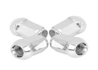 China Stainless Steel Polished Metric M12 x 1.5 M12 x 1.25 Hex Wheel Lug Nut for sale
