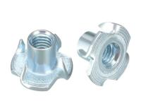 China M10 Gr 4.8 8.8 Carbon Galvanized  Tee Nut With Pronge   Blue White Zinc Plating for sale