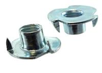 China M10 Gr 4.8 8.8 Carbon Galvanized  Tee Nut With Pronge   Blue White Zinc Plating for sale