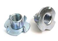 China M8  A325 Steel Zinc Plating 4 Claw 4 Prong Furniture Tee Nut With Pronge DIN1624 for sale