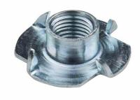 China M8  A325 Steel Zinc Plating 4 Claw 4 Prong Furniture Tee Nut With Pronge DIN1624 for sale