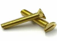 China Carbon Steel Blue Yellow Zinc Plated Slotted Torx Flat Countersunk CSK Head Machine Screw for sale