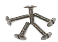 China M2 M2.5 Stainless Steel SUS 304 SUS 316 Slotted Drive Truss Head Machine Screw for sale
