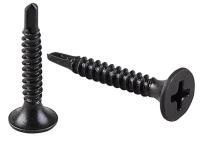 China Class 4.8 8.8 Cross Recessed Flat Black Drywall Screw Carbon Steel for sale